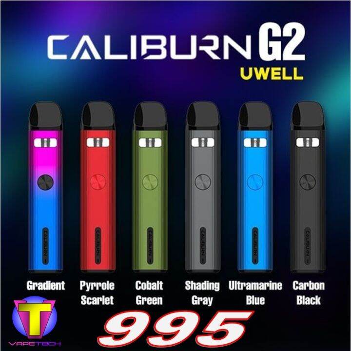 Uwell Caliburn G2 Pod System Kit 750mAh 2ml w/2 coils... 100 Legit ...