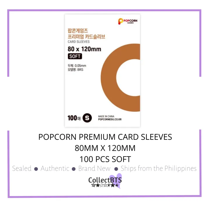 Popcorn Card Sleeve 80 x 120 mm SOFT 100 pieces On Hand Sealed ...
