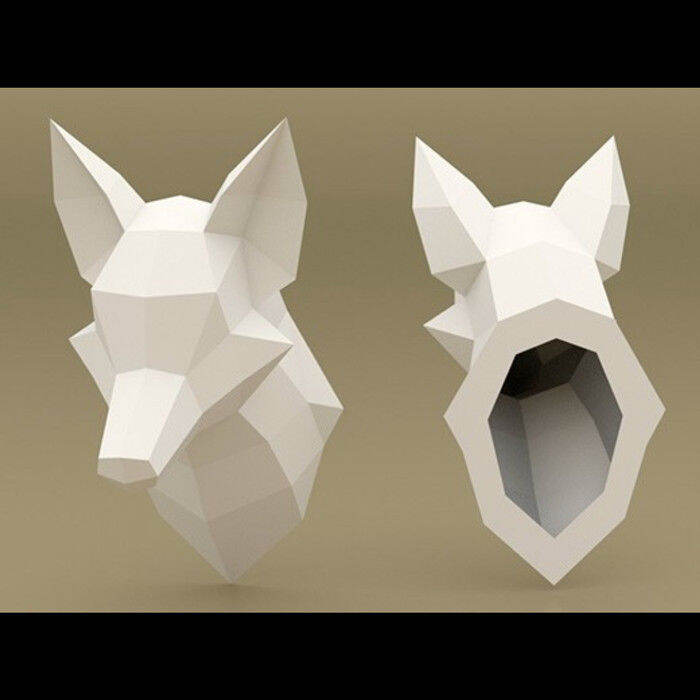 Low Poly Fox Head Papercraft | Lazada Indonesia