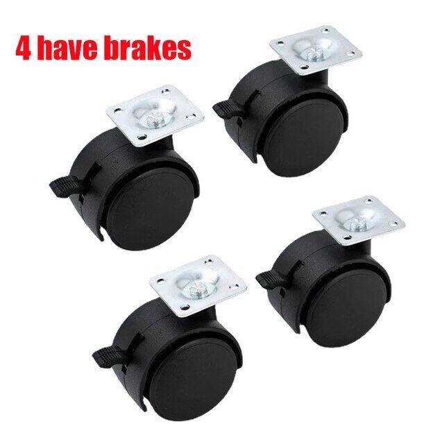 4 Universal Wheel 1.5 "2" Flat Castor Cabinet Roller Slide Universal ...