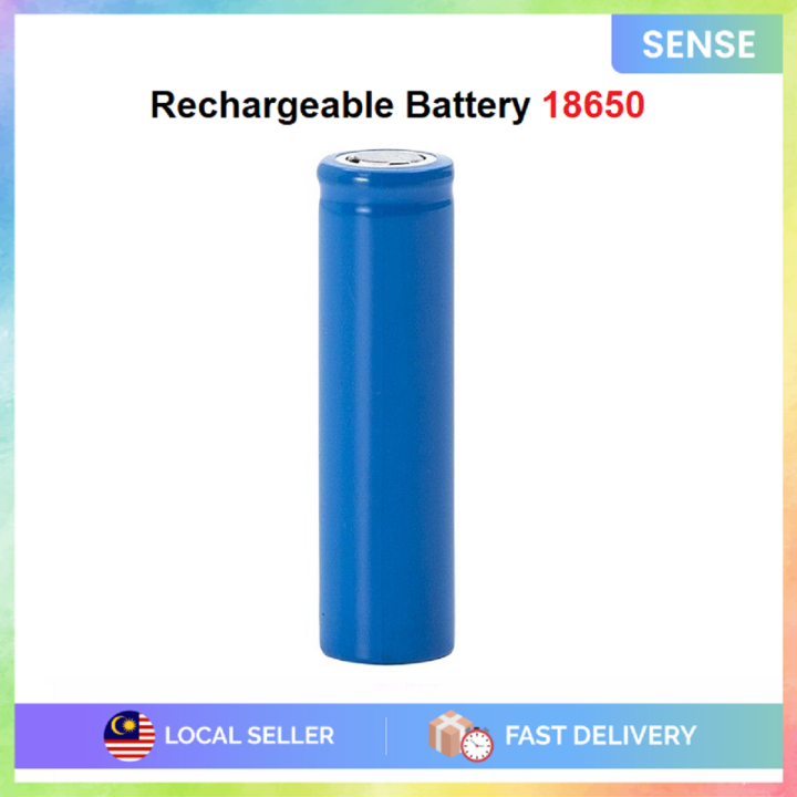 SENSE 3.7V Bateri Boleh Cas Semula Rechargeable LI-ION Battery 18650 ...