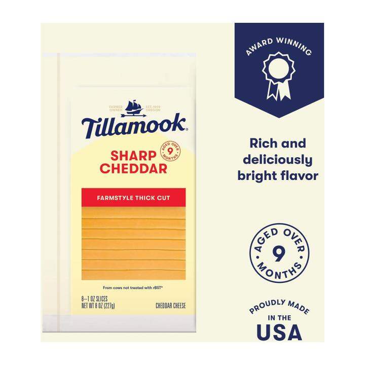 Tillamook Sharp Cheddar Sliced 227G | Lazada Singapore