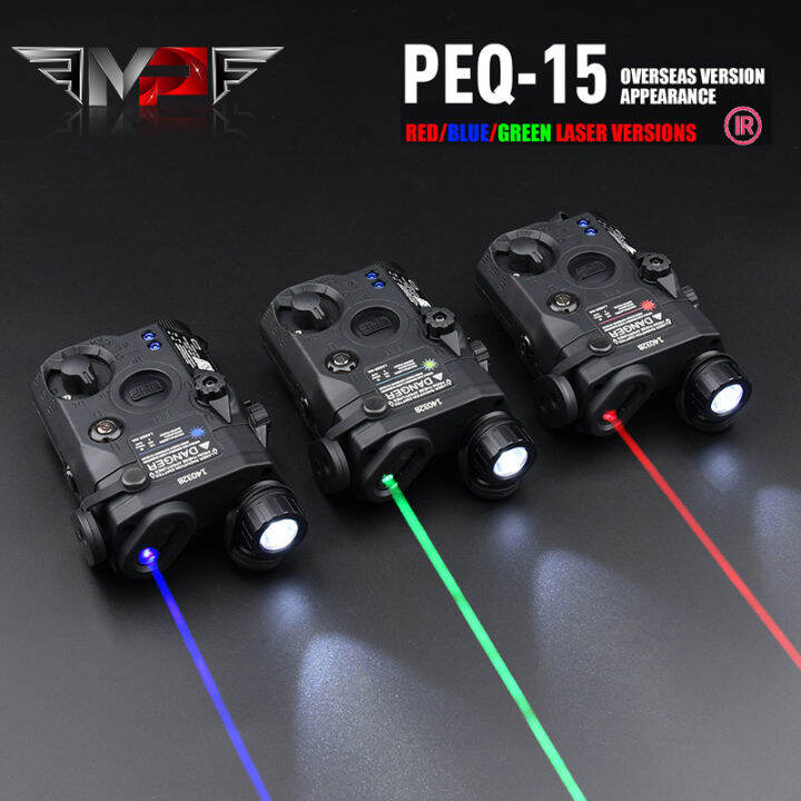 Tactical UHP AN PEQ-15 LA5C Red Dot Green Blue IR Version Indicator ...