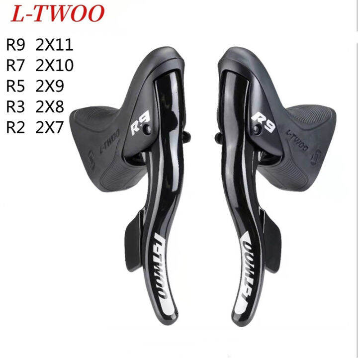 LTWOO Bicycle Shifters Road Bike Shifters R2 2x7/R3 2x8/R5 2x9/R7 2x10/R9 2x11 Speed Road ...
