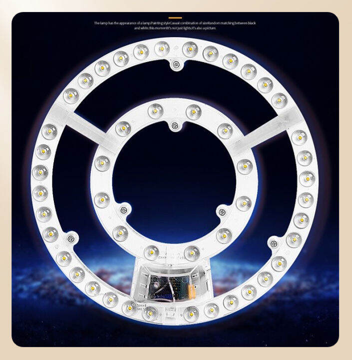 แผงไฟ LED 12W/18W/24W/36W/48W/72wสำหรับโคมเพดานกลม Ceiling LED ตัวใช้แทนหลอดนีออนกลม รุ่นประหยัด ...