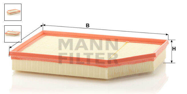 กรองอากาศ Volvo XC60 (2008 - 2017) รุ่น 2.0 D3, 2.0 D4, 2.4 D5, 2.0 T5 ...