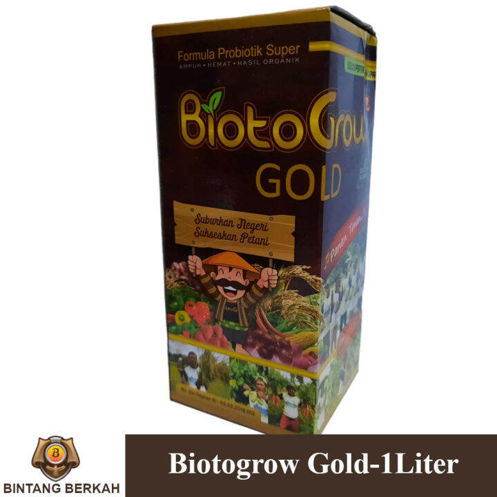 Biotogrow Gold 1 Liter Pupuk Organik Lengkap Pertanian | Lazada Indonesia
