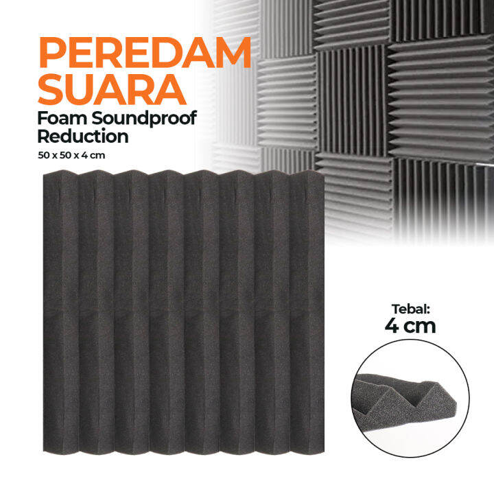 Busa Telur Peredam Suara Noise Reduction 50x50x4CM Acoustic Foam ...