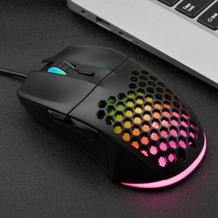 INPLAY M066 Lightweight Hollow Luminous Gaming Mouse For Desktop / PC ...