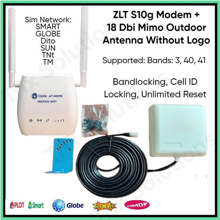 Zlt S10g Modem + Without Logo 18Dbi Mimo antenna | Lazada PH
