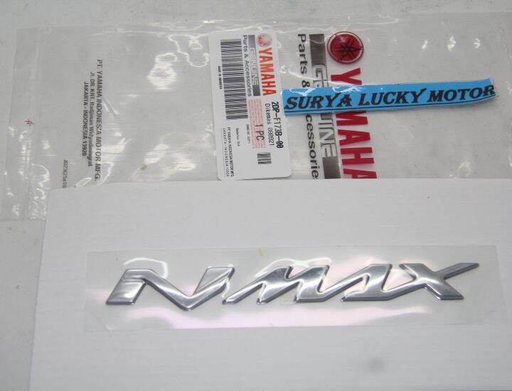 Emblem Logo Stiker Nmax N-max silver motor Nmax 2DP-F173B-00 original ...