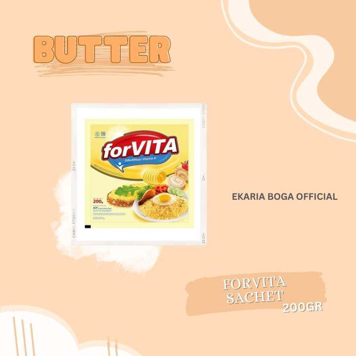 BUTTER | MENTEGA | MARGARINE | FORVITA | FORVITA SACHET 200GR | Lazada ...