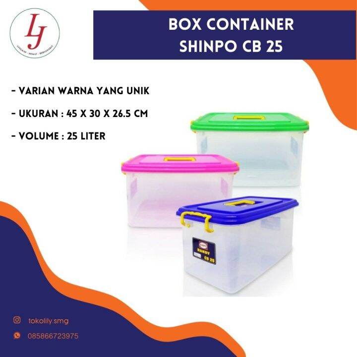 Box Container Shinpo CB 25 / 25 Liter | Lazada Indonesia