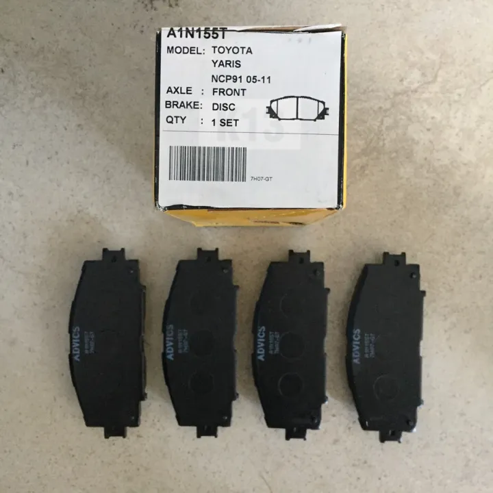 ORIGINAL/GENUINE ADVICS DISC BRAKE PADS FRONT FOR TOYOTA VIOS / YARIS ...