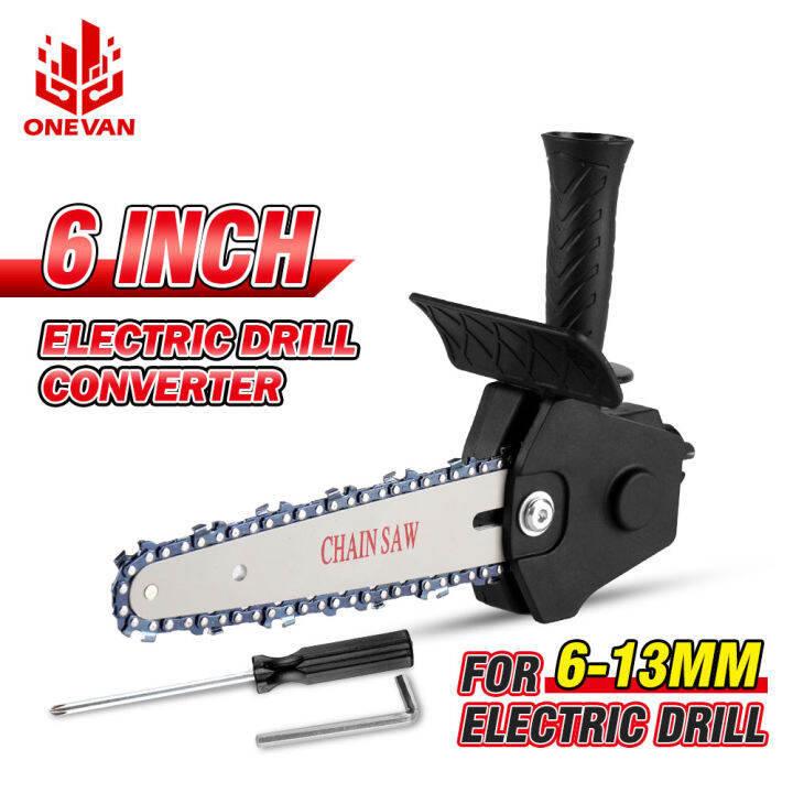 ONEVAN Electric Drill Converter Into Electric Chain Saw Portable ...