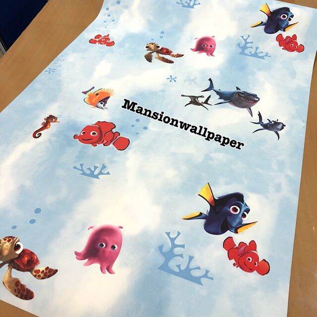 Wallpaper Dinding Anak Finding Nemo Under The Sea Ikan Laut Biru ...