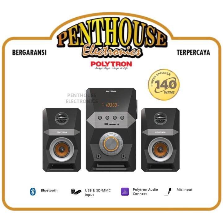 POLYTRON Multimedia Speaker PMA 9522 Radio USB | Lazada Indonesia