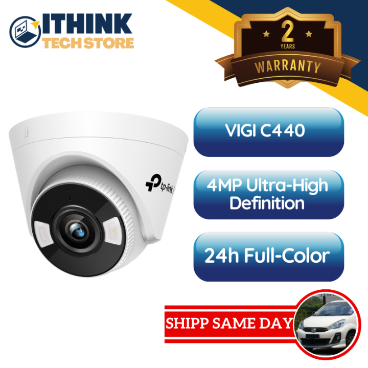 VIGI C440 CCTV | VIGI 4MP Full-Color Turret Network Camera | Lazada