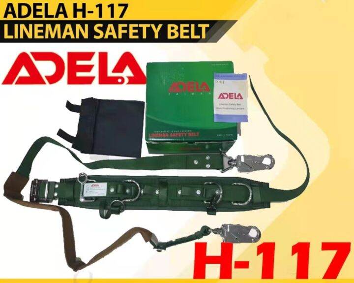ADELA LINEMAN SAFETY BELT H-117 100% ORIGINAL | Lazada PH