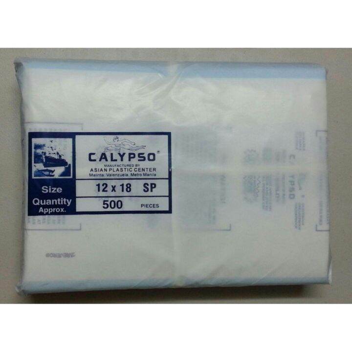 calypso clear plastic 12x18 011 500pcs | Lazada PH