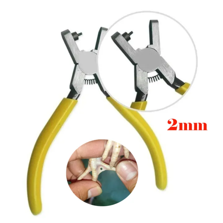 2mm Single Hole Puncher Chick Toe Puncher Marking Pliers Poultry feet ...