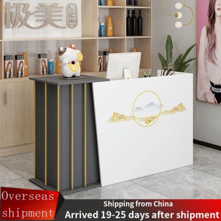 XM Simple Modern Reception Desk Cashier Shop Bar Counter Small Counter ...