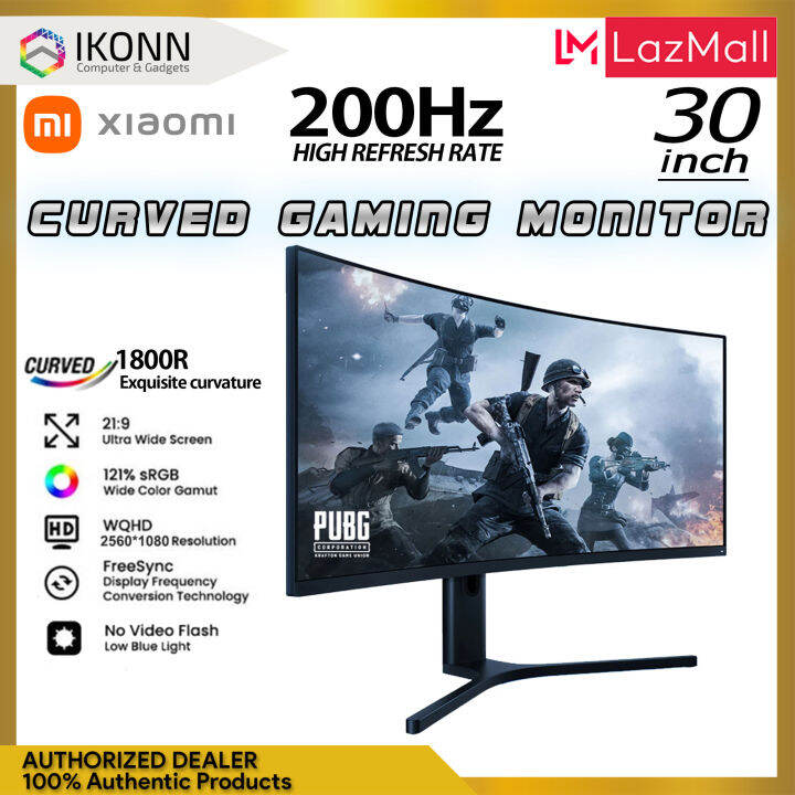 Xiaomi 30" 30inch Curved Gaming Monitor 200Hz High Refresh rate 2560 × ...
