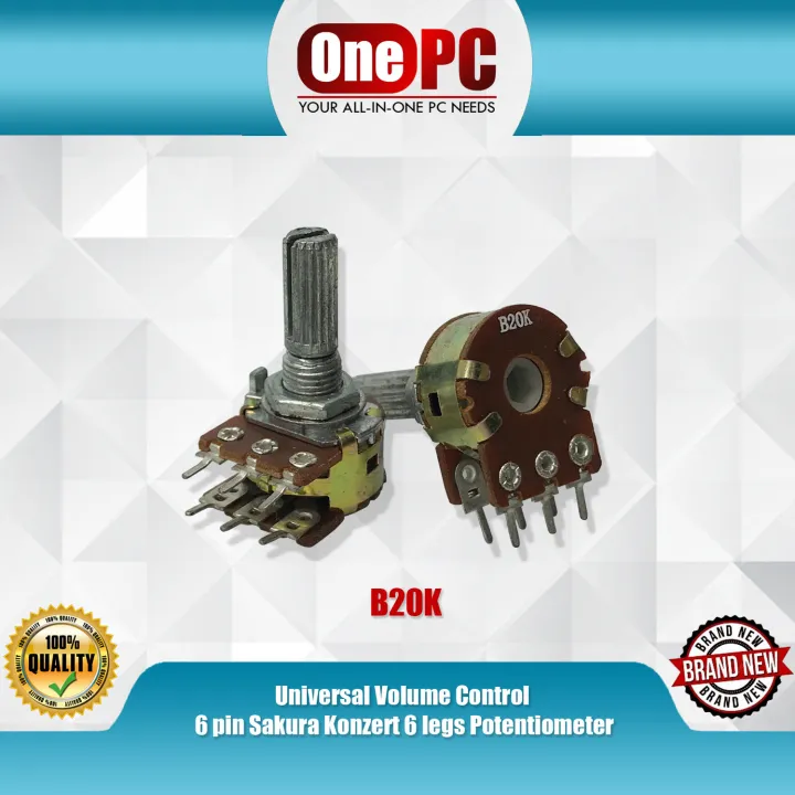 Universal Volume Control (20k), 6-PIN, 6 LEGS, Sakura Konzert ...