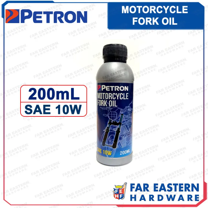 PETRON Fork Oil for Motorcycle Lubricant Front Shock Oil 200mL SAE 10W ...