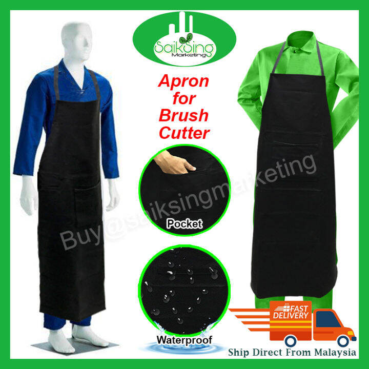 Saik Sing Brush Cutter Apron Waterproofing with Pocket / Apron Baju ...