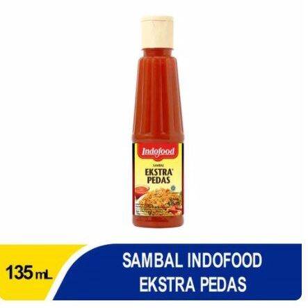 Indofood Saos Extra Pedas 135ml Indonesia Condiment Hot Spicy Chili ...