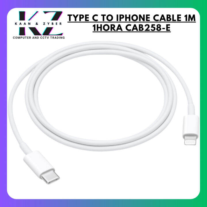 Type C to Iphone Cable 1M 1hora CAB258-E | Lazada PH