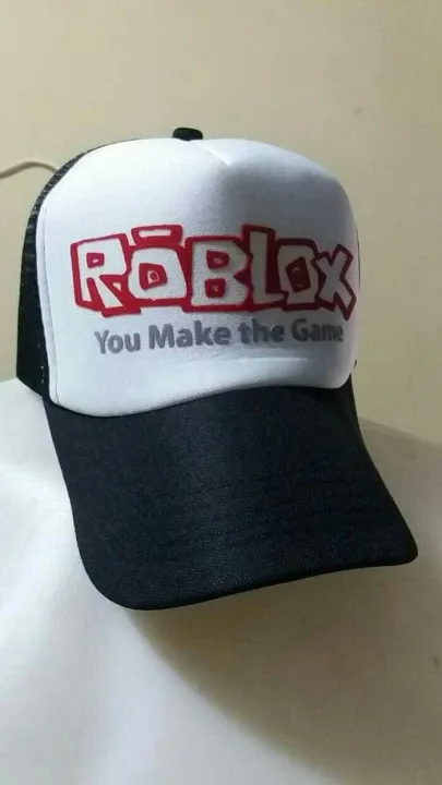 TOPI TRUCKER ROBLOX HITAM PUTIH | Lazada Indonesia