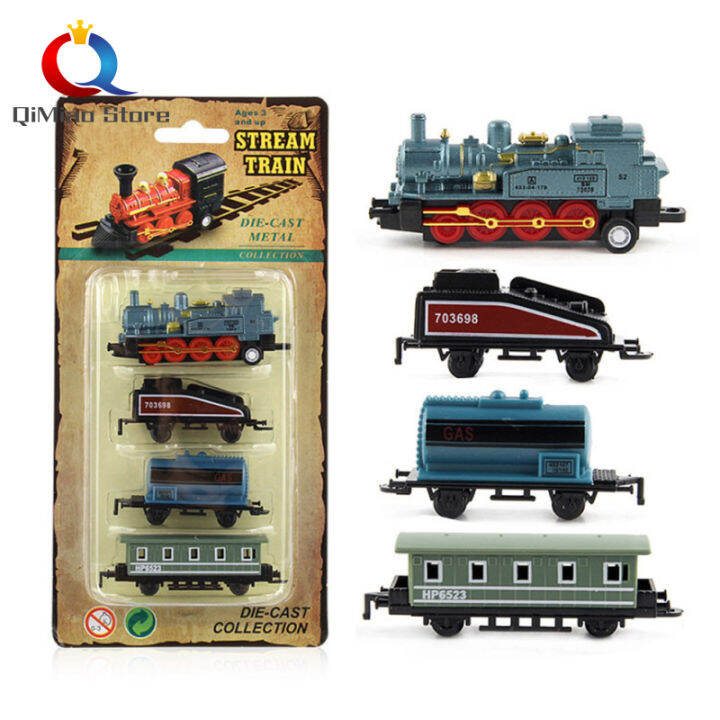 Ornamen Model Kereta Uap Retro, Mainan Kereta Api Logam Paduan Tarik Ke ...