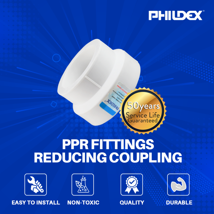 PHILDEX PPR Fittings - Reducing Coupling | Lazada PH