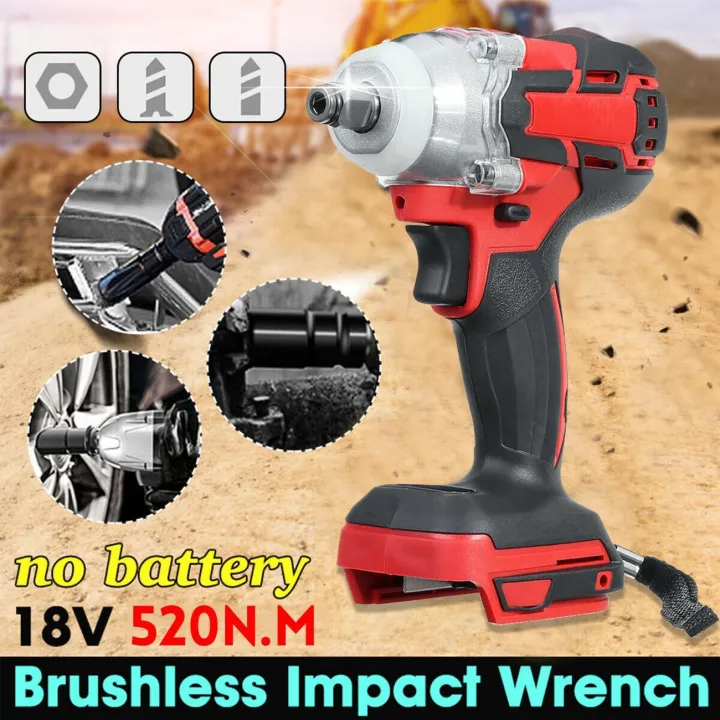 Drill】 3 in 1 18V 1/2 ประแจผลกระทบไฟฟ้า 520nm brushless สว่านไร้สายไดร์เวอร์เครื่องมืองานไม้ ...