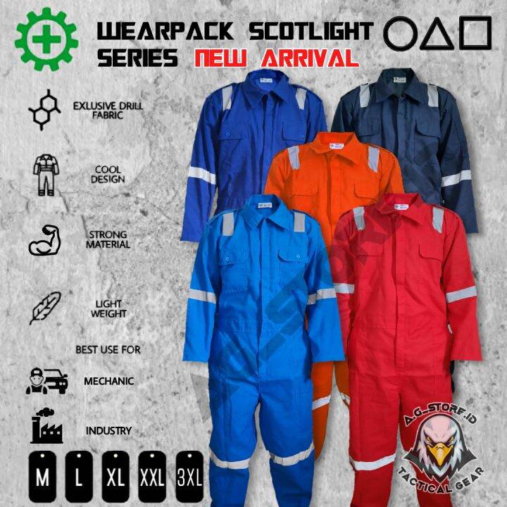 Wearpack safety / overall safety terbaru / Seragam Kerja Lapangan ...
