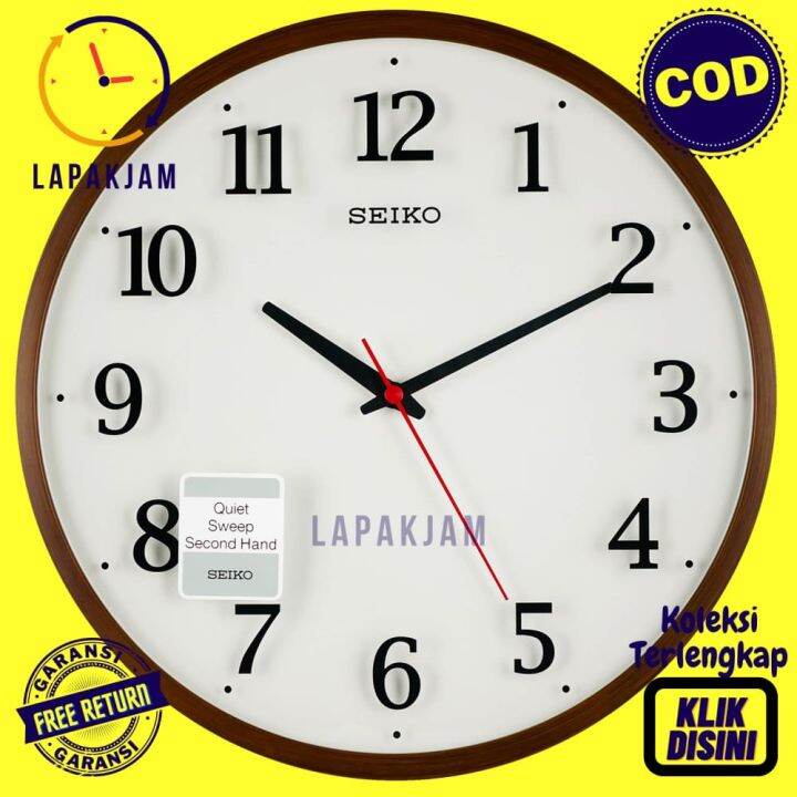 Jam Dinding Quartz Dekorasi Dinding Minimalis Murah Seiko QXA 731Y ...