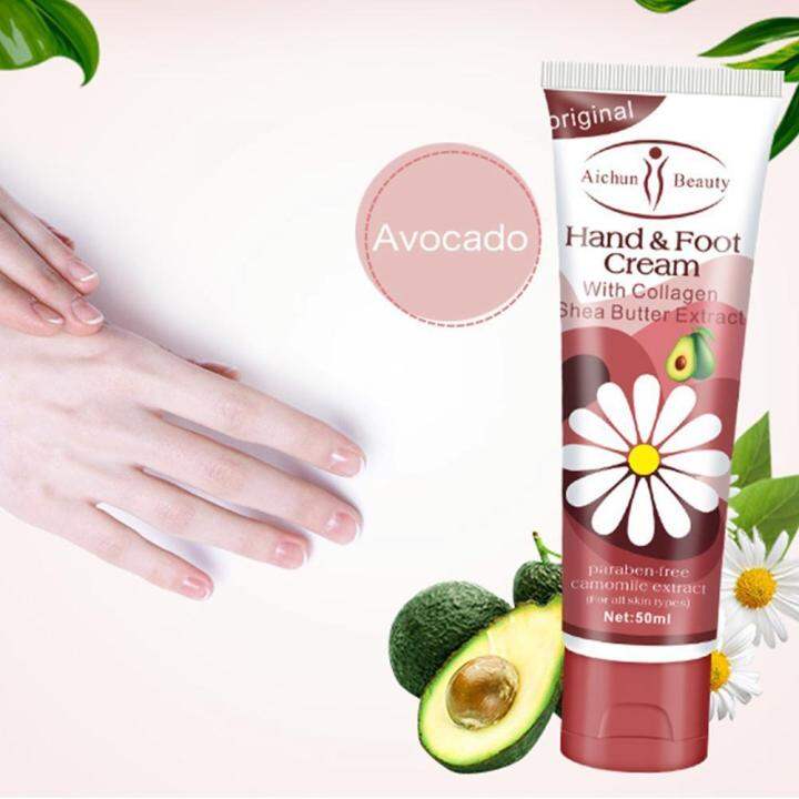 Aichun Beauty Hand & Foot Cream With Collagen Shea Butter Extract 50ml ...