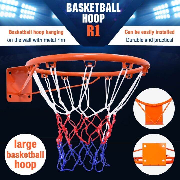Basketball Hoop Basketball Hoop Hanging Metal Edge Wall Size 45 Cm ...