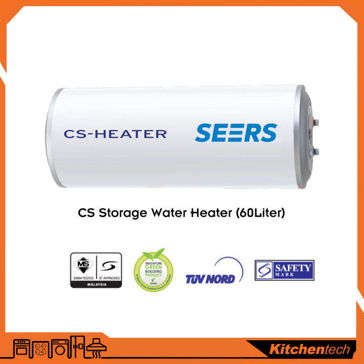 SEERS CS-60L DC Hot Water Heater Single Tank Storage 60L | Lazada
