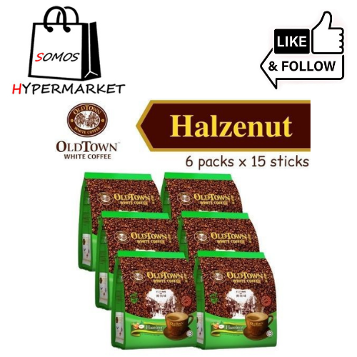 OLDTOWN White Coffee 3 in 1 Hazelnut (15's) - 6packs | Lazada