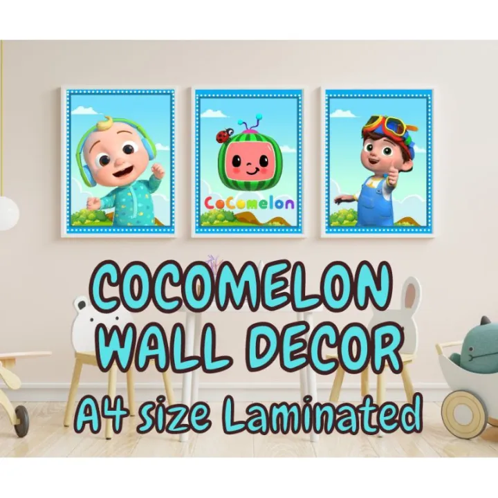 COCOMELON WALL DECOR NURSERY WALL DECOR LAMINATES A4 SIZE | Lazada PH
