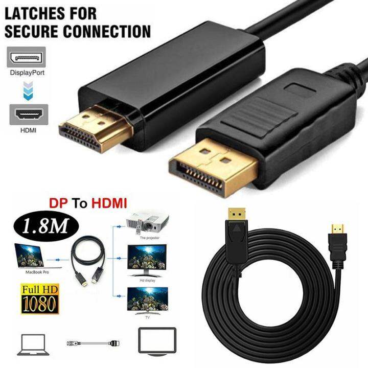 displayport to hdmi full hd 1.8m | Lazada