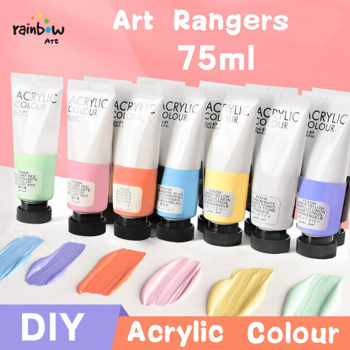 Art Rangers Acrylic Colour 75ml Regular Colors Acrylic Paint Titanium ...
