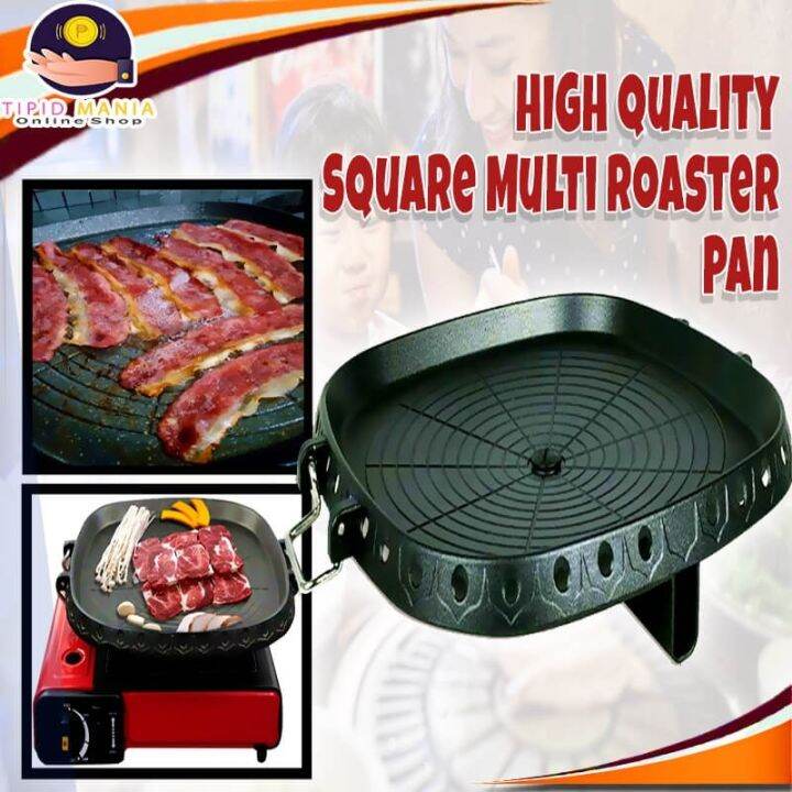 Hot ht7owxz TIPID MANIA HANARO Samgyupsal Grill Pan Multi-Roaster Non Sticky Induction | Lazada PH