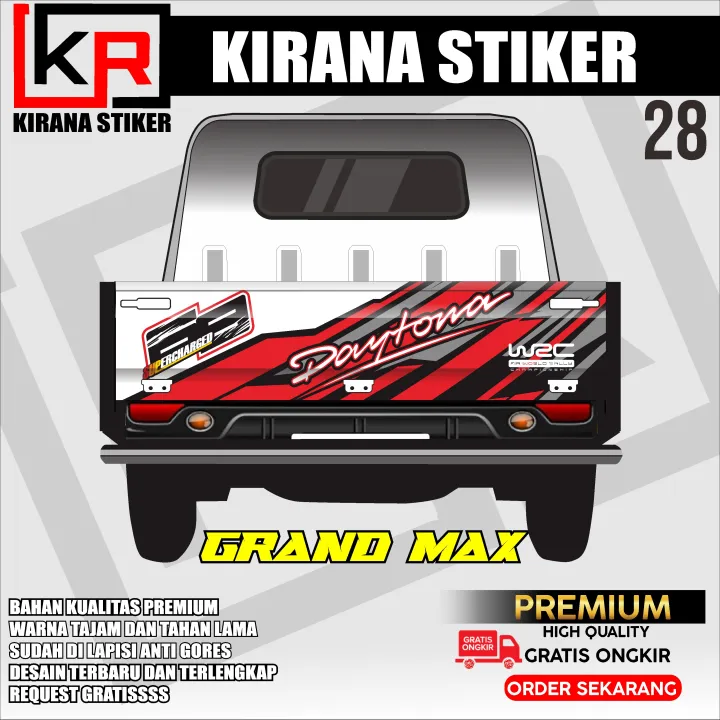 STICKER GRANDMAX PICK UP / STIKER BAK BELAKANG GRANDMAX / DECAL STICKER ...