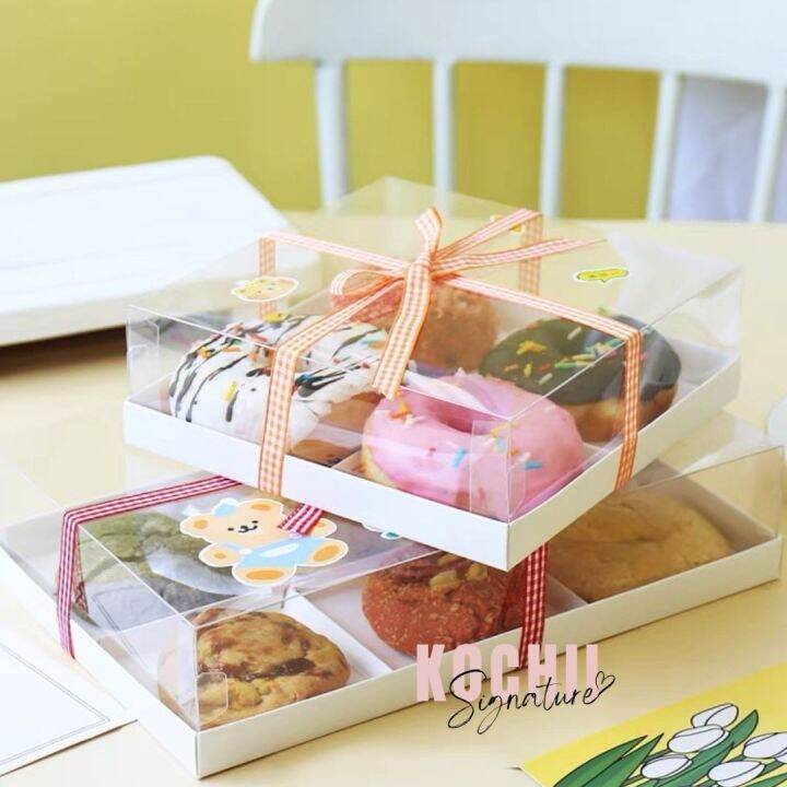 Transparent Dessert Cake Box Donut Box Macaroon Box Tart Box Mousse ...