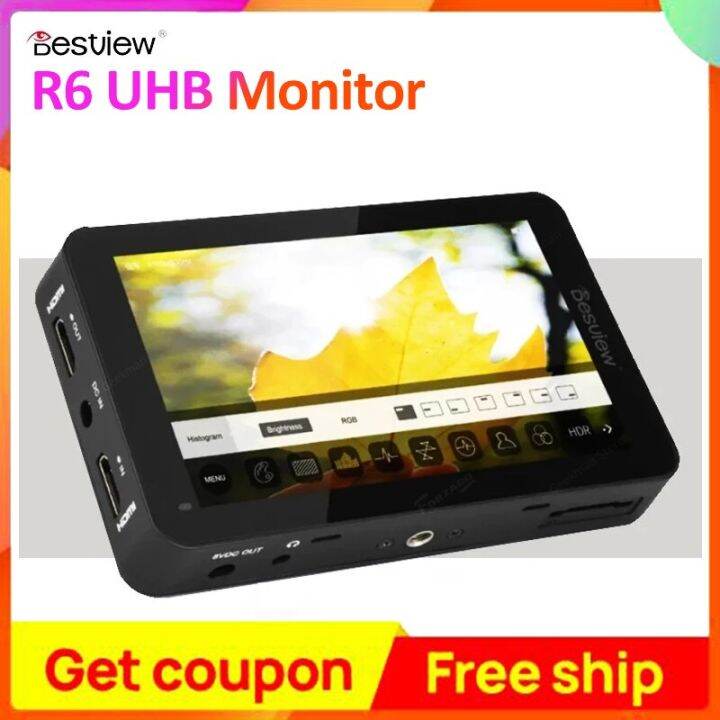 อุปกรณ์จับกล้อง Desview R6 UHB จอภาพ5.5นิ้วบนมอนิเตอร์ฟิลด์สำหรับกล้อง ...