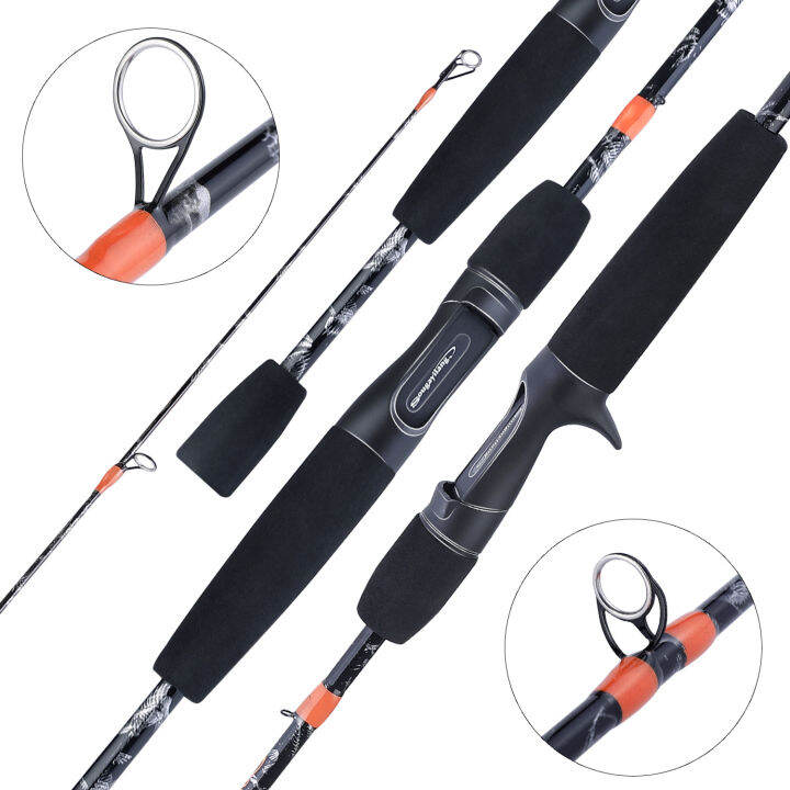 Sougayilang New Fishing Rod 5FT 1.5M Medium Power 2 Section Spinninig ...
